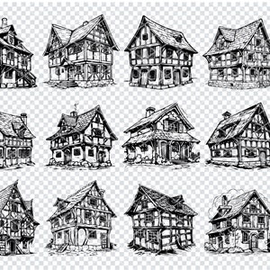 ANCIENT MEDIEVAL HOUSE Svg, Middle Age House Svg Files for Cricut ...