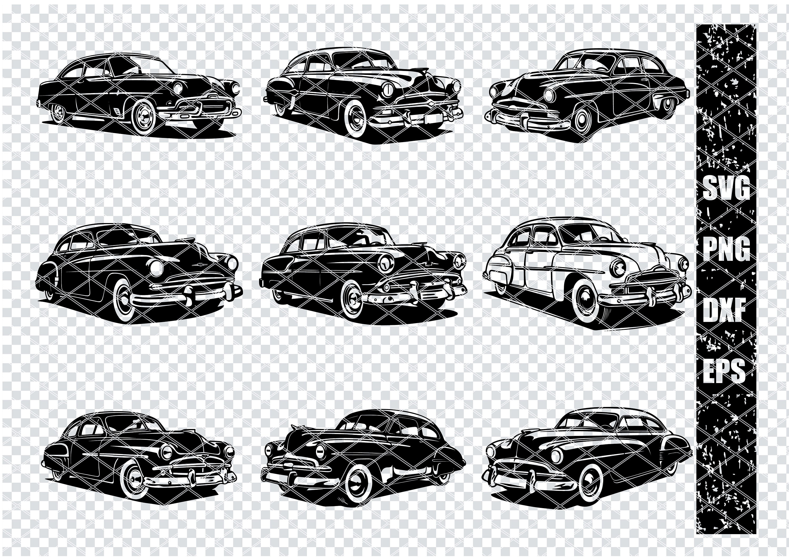 VINTAGE CLASSIC CAR Svg, Antique Automobile Svg Files for Cricut ...