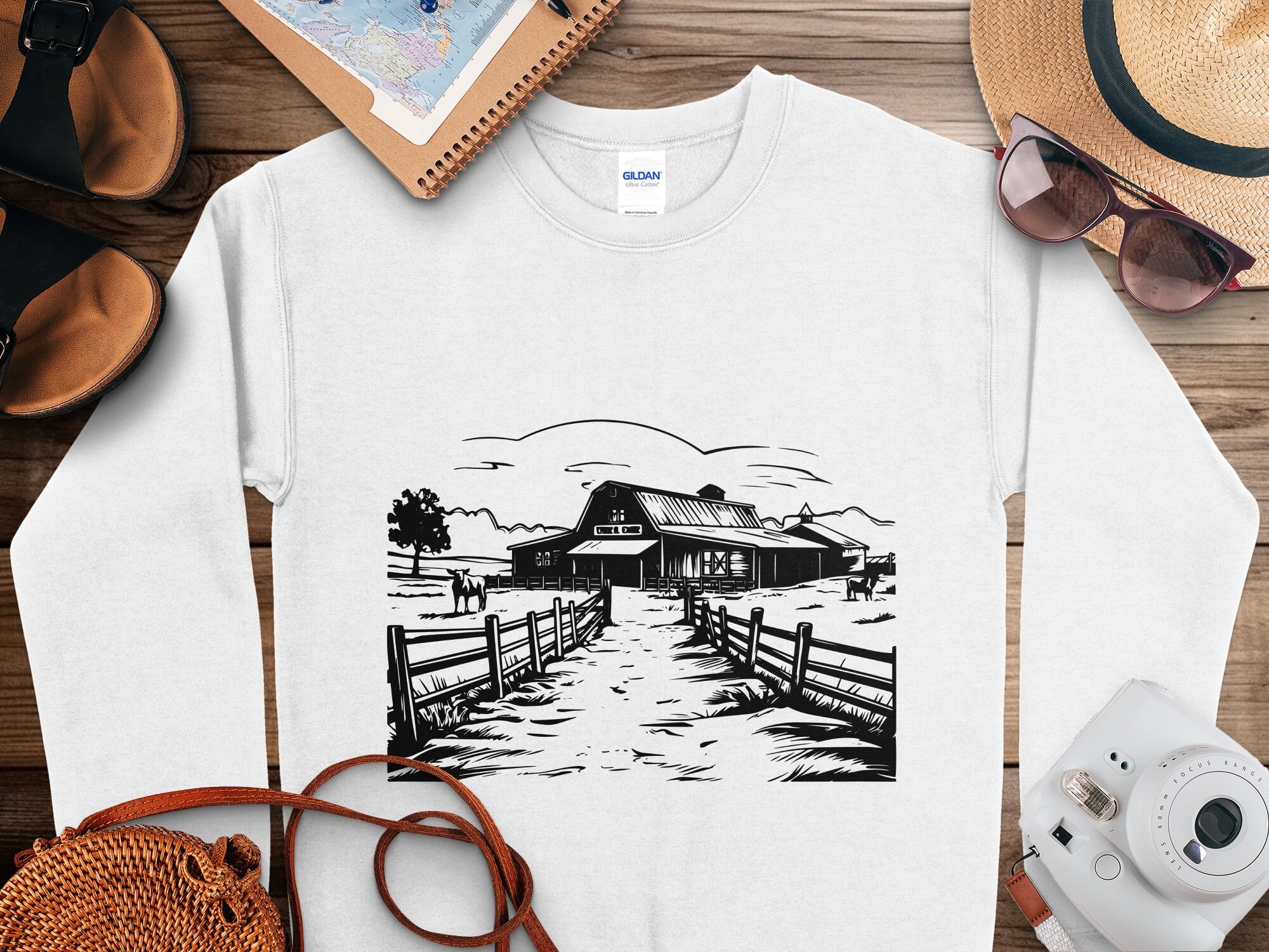 RUSTIC RANCH BARN Svg, Rustic Ranch Barn Svg Files for Cricut, Ranch ...