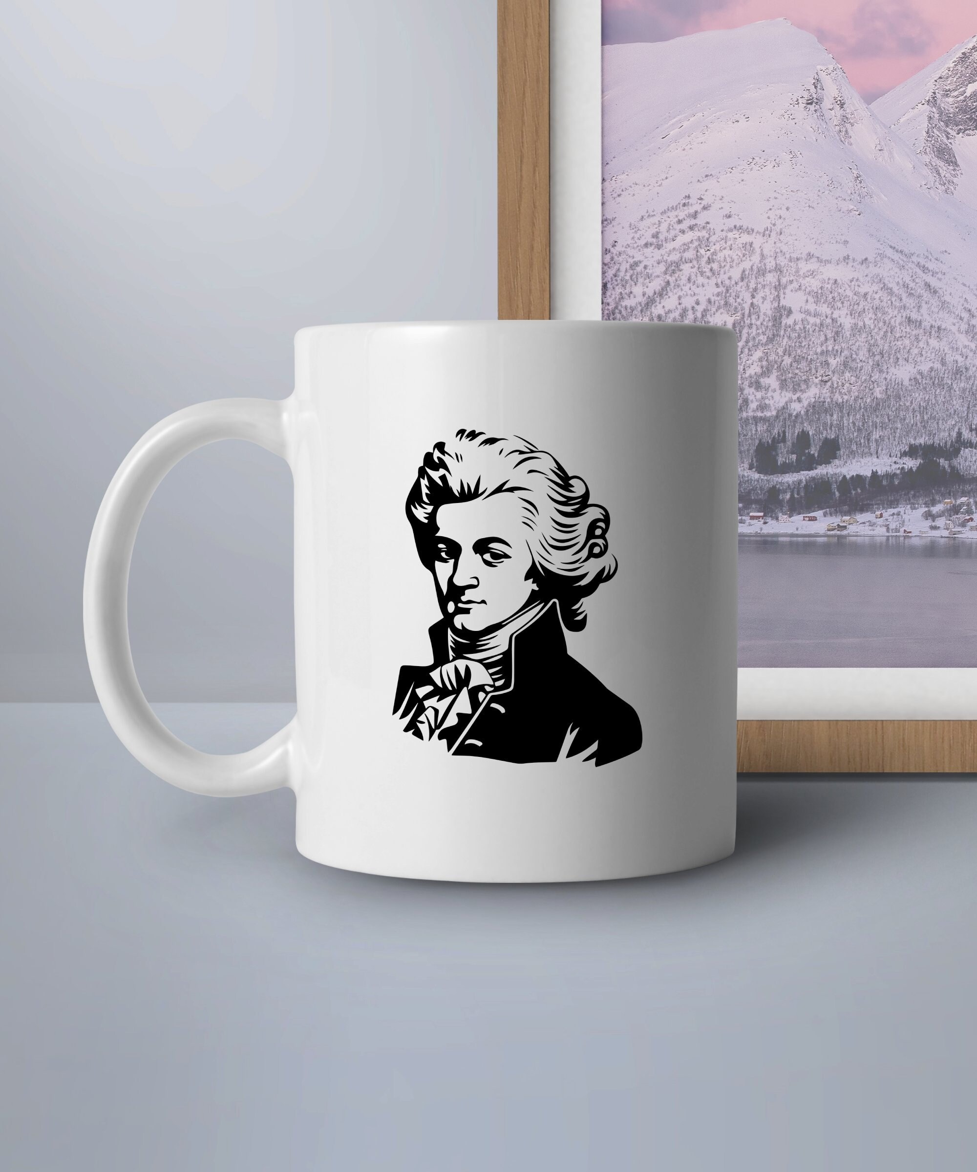 WOLFGANG AMADEUS MOZART Portrait Svg, Wolfgang Amadeus Mozart Svg Files ...