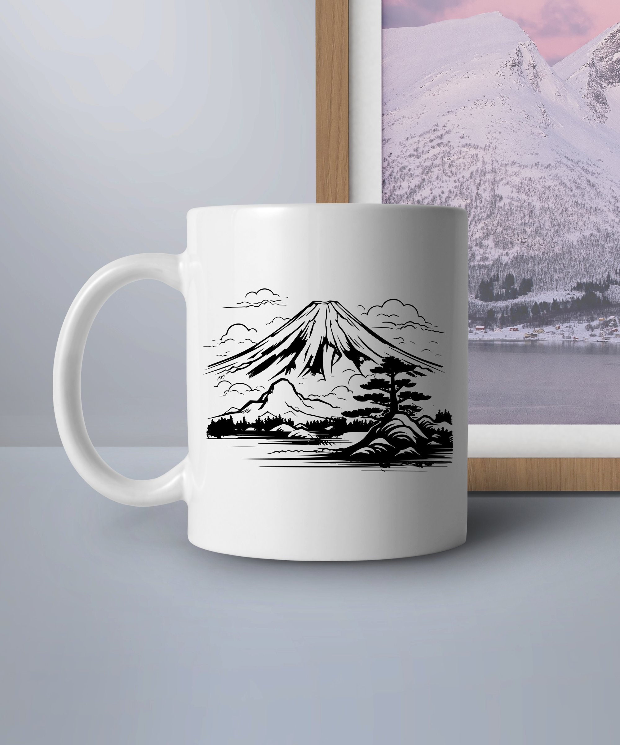 Mount Fuji Svg, Mount Fuji Fujiyama Svg Files for Cricut, Fujiyama ...