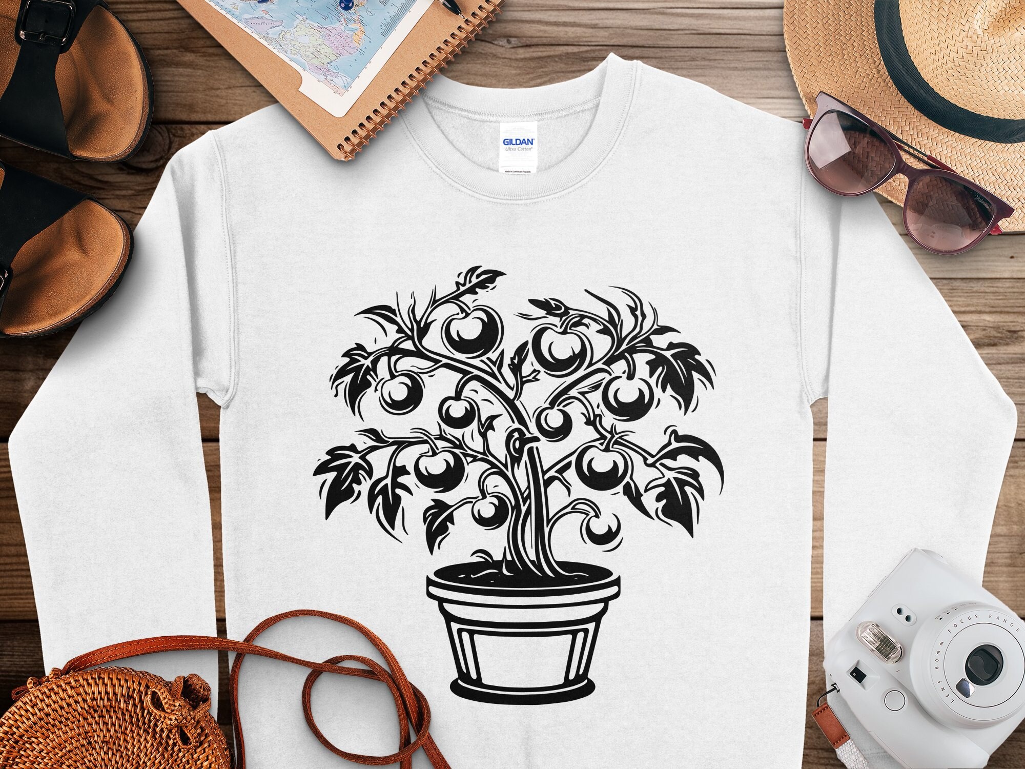TOMATO PLANT SVG, Tomato Fruit Svg Files for Cricut, Tomato Plant in ...
