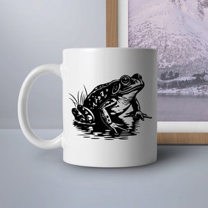 AMERICAN BULLFROG SVG, Amphibian Bullfrog Svg Files for Cricut, Pond ...