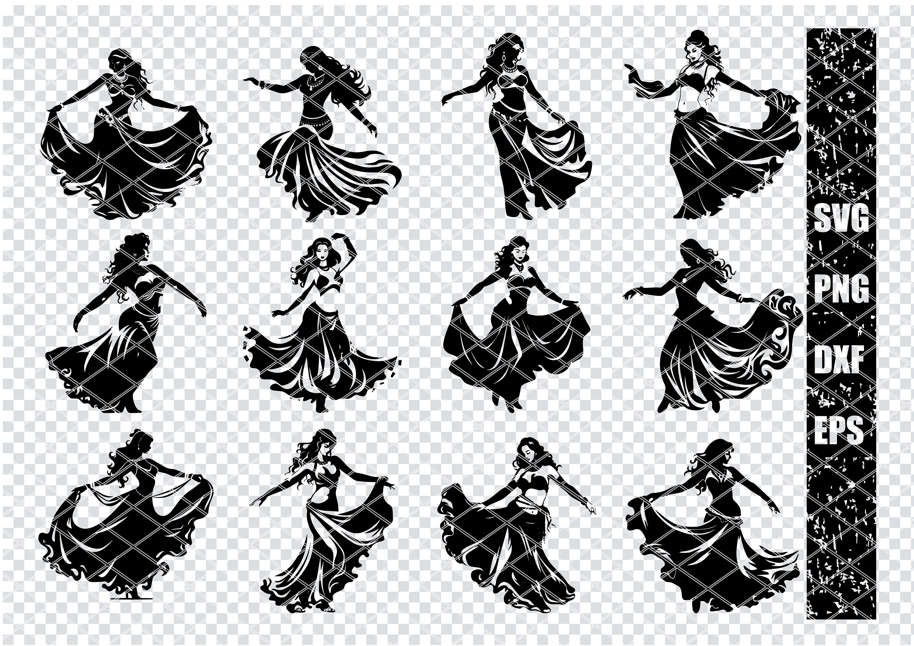 ARAB BELLY DANCER Svg Belly Dancer Cabaret Svg Files for - Etsy