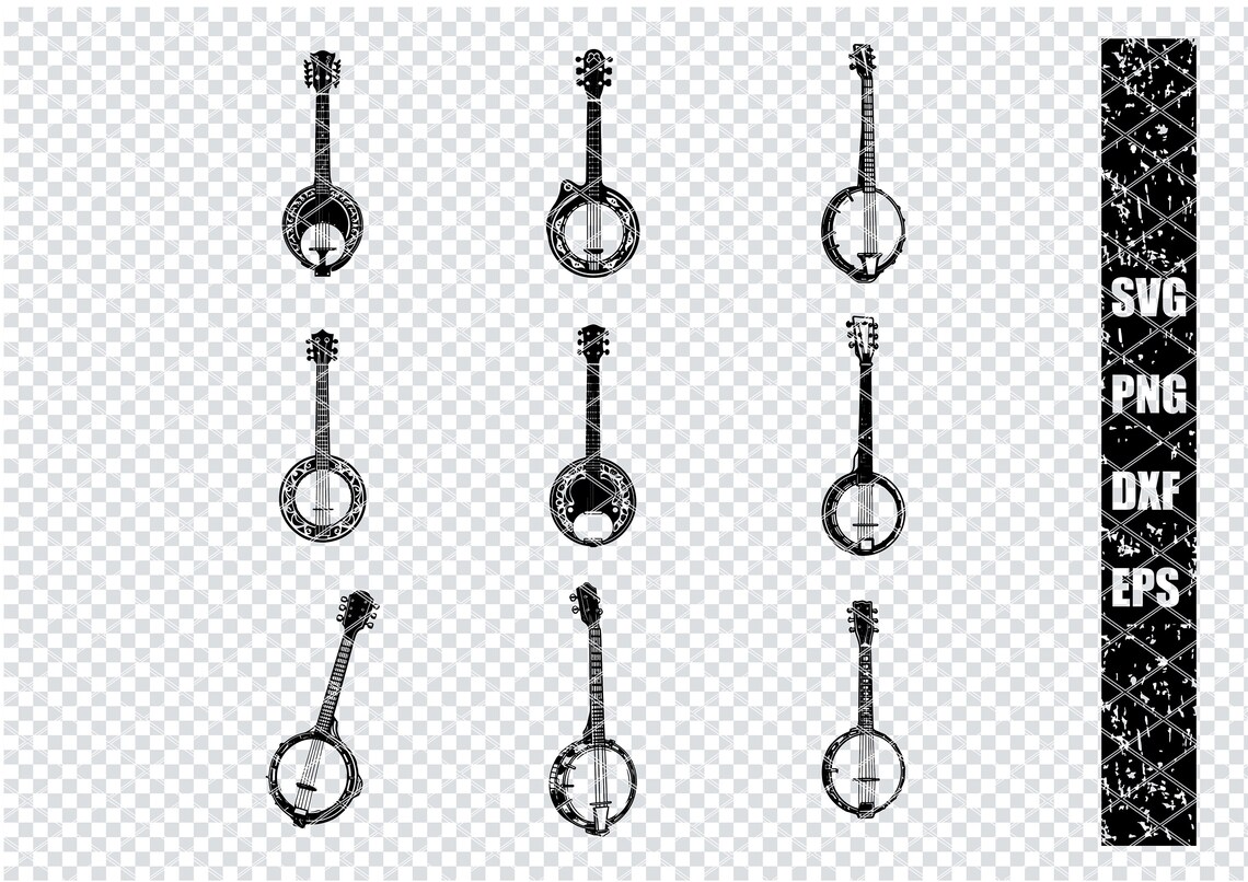BANJO SVG, Banjo Svg Files for Cricut, Banjo Clipart, Laser Cut Files ...