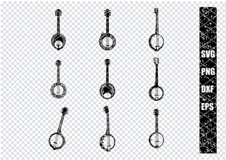 BANJO SVG, Banjo Svg Files for Cricut, Banjo Clipart, Laser Cut Files ...
