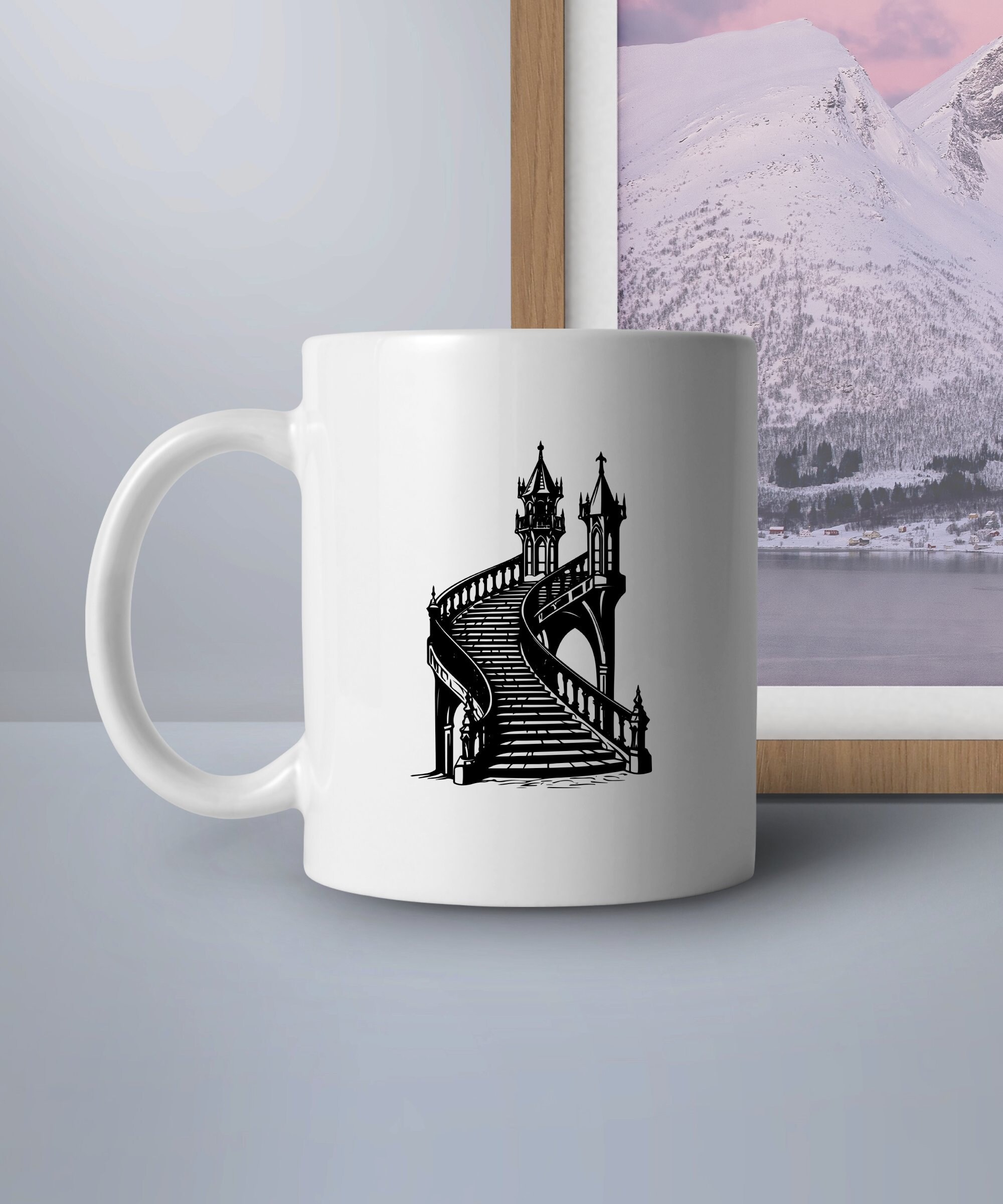 GOTHIC STAIRCASE SVG, Medieval Victorian Staircase Svg Files for Cricut ...