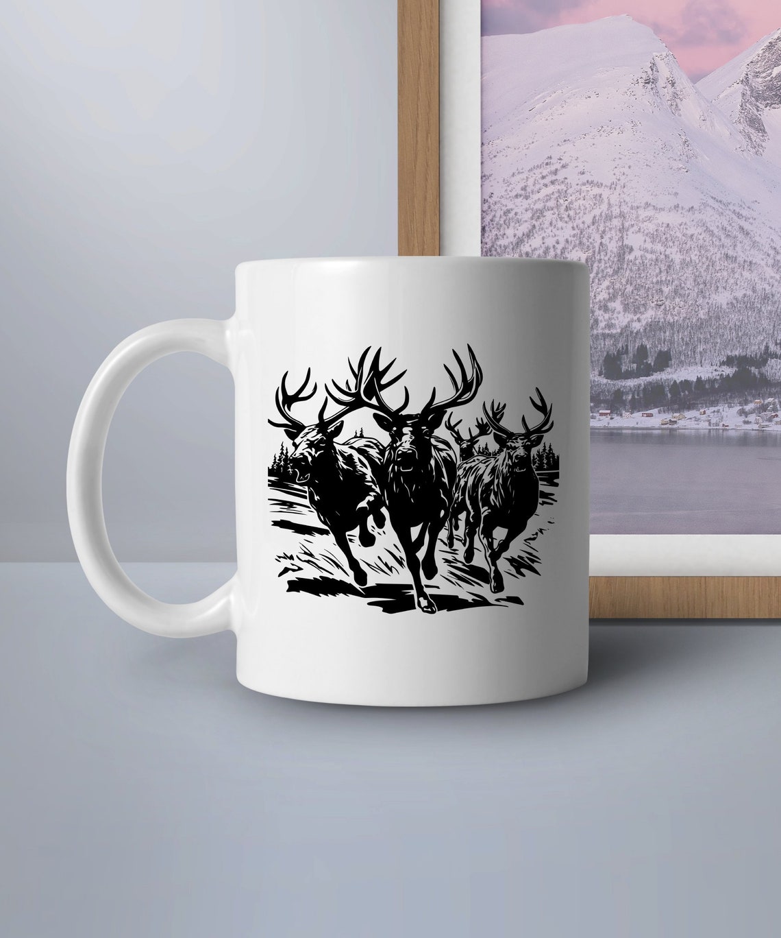 RUNNING ELK CHARGE Svg, Elk Gallop Svg Files for Cricut, Elk Sprint ...