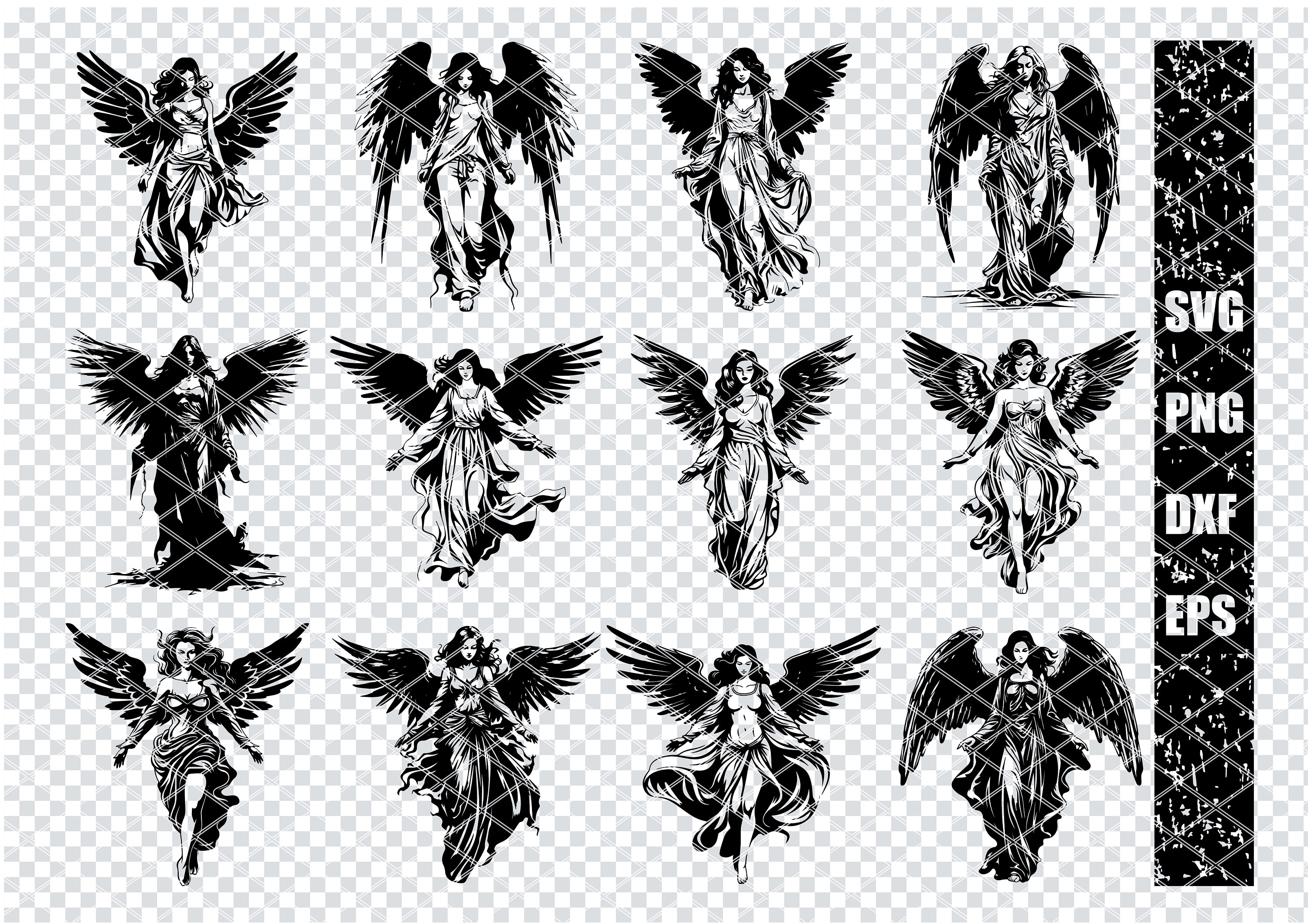DIVINE WOMAN ANGEL Svg, Heavenly Angel Svg Files for Cricut, Celestial ...