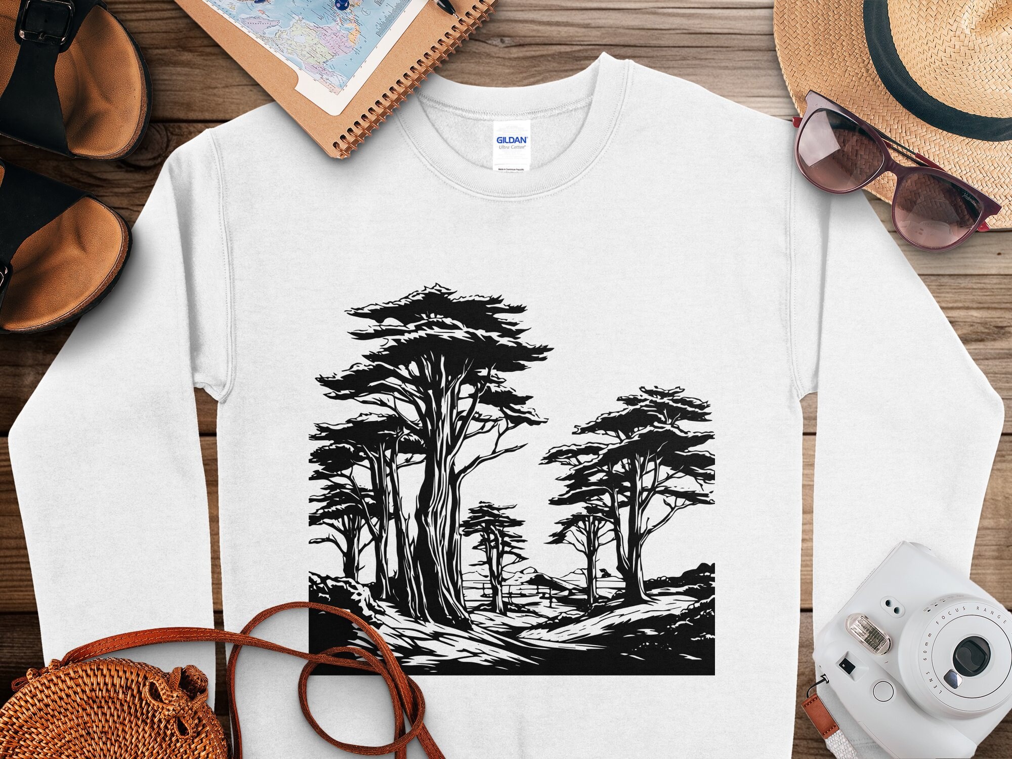 MONTEREY CYPRESS TREE Svg, Cypress Conifer Svg Files for Cricut ...