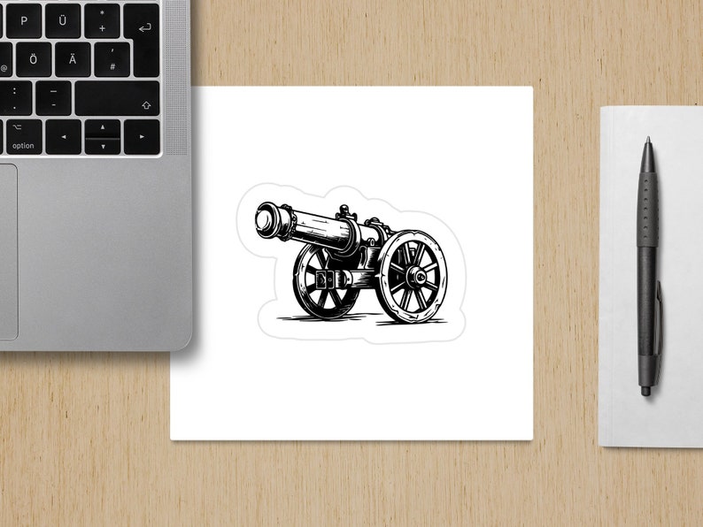 VINTAGE ARTILLERY CANNON Svg, Antique Cannon Svg Files for Cricut, Old ...