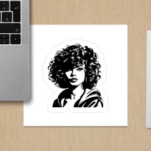 CURLY HAIRED WOMAN Svg, Curly Wavy Locks Svg Files for Cricut, Curly ...