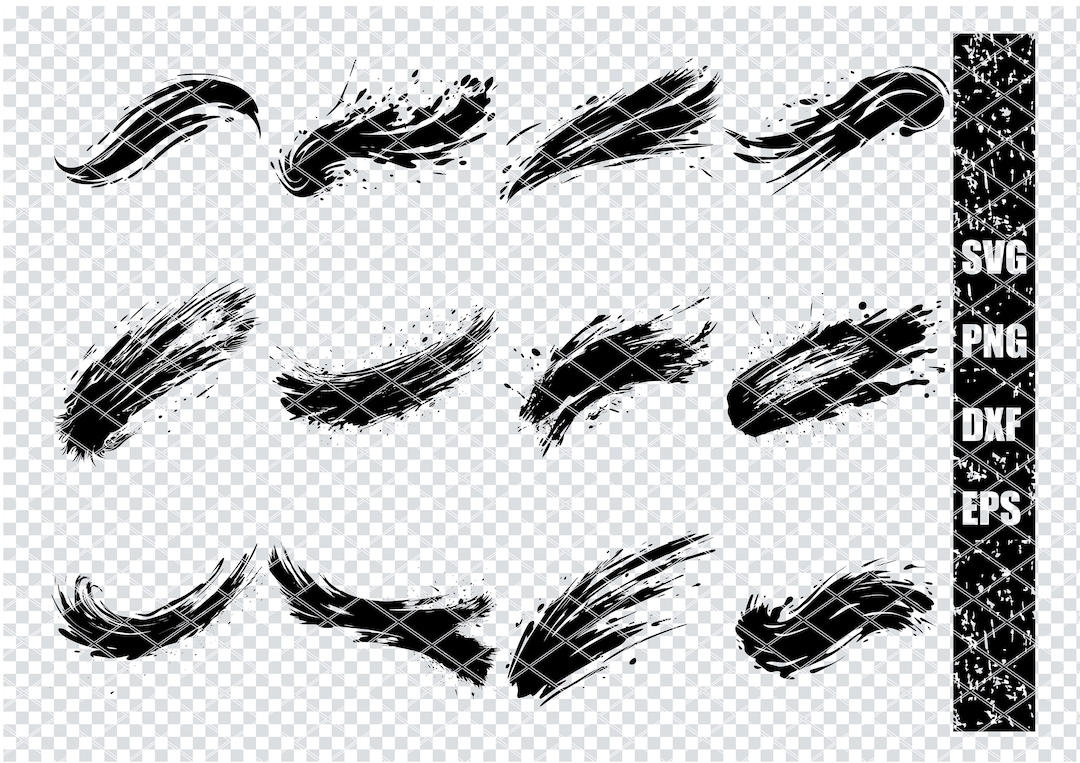 BRUSH STROKE SVG, Paintbrush Stroke Svg Files for Cricut, Paintbrush ...