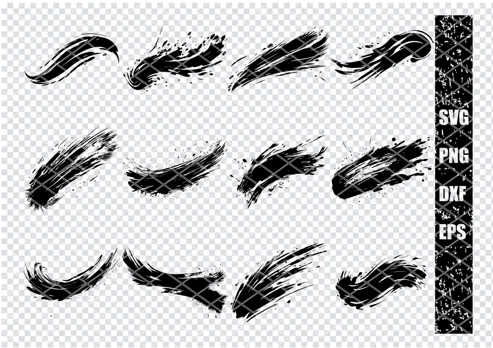 BRUSH STROKE SVG, Paintbrush Stroke Svg Files for Cricut, Paintbrush ...