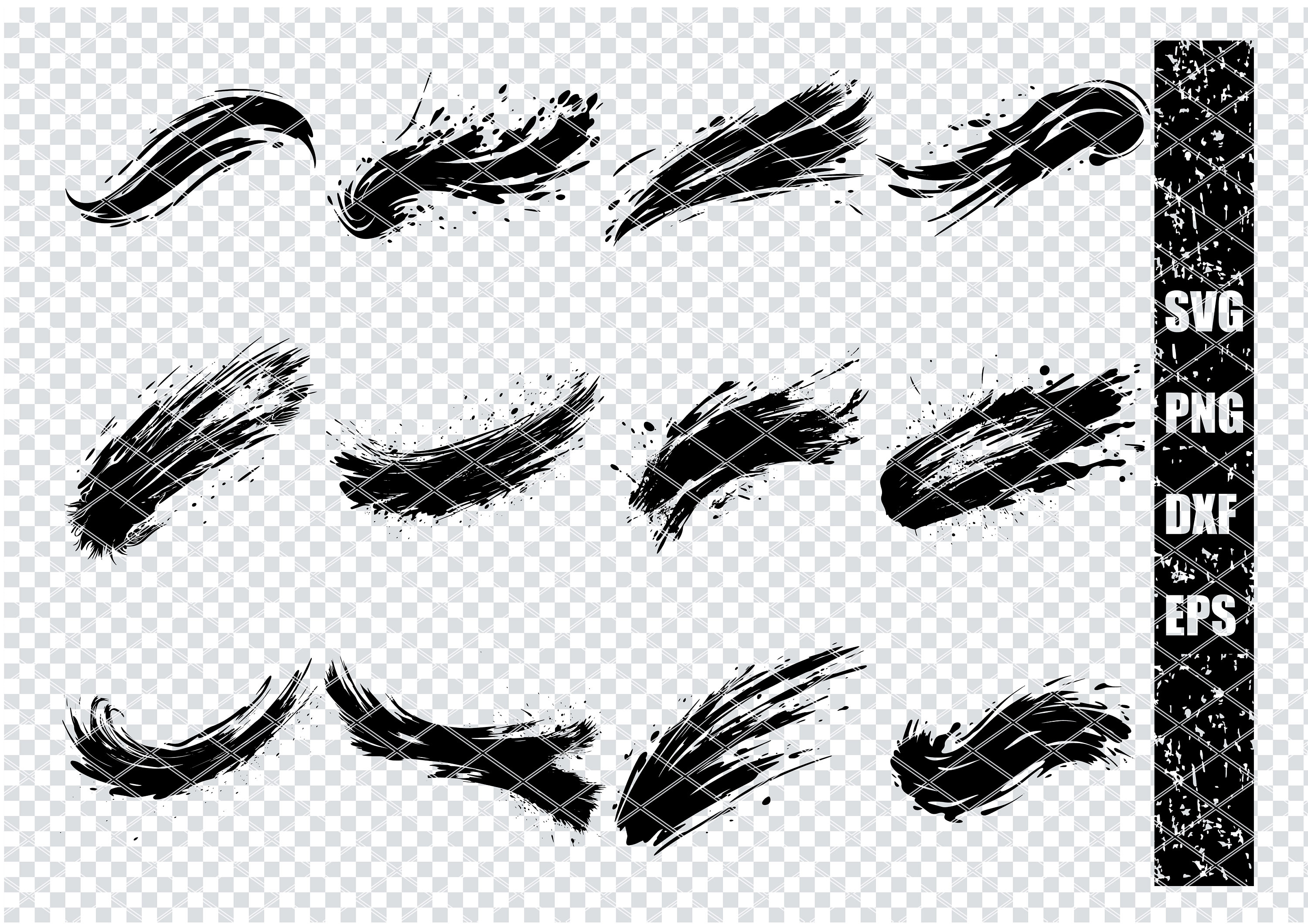 BRUSH STROKE SVG, Paintbrush Stroke Svg Files for Cricut, Paintbrush ...
