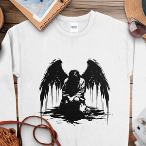 GRIEVING ANGEL SVG, Weeping Angel Svg Files for Cricut, Sad Angel ...
