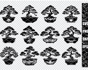 Bonsai Tree Laser Cut Svg Dxf Files for DIY 3D Vector Model for 3mm ...