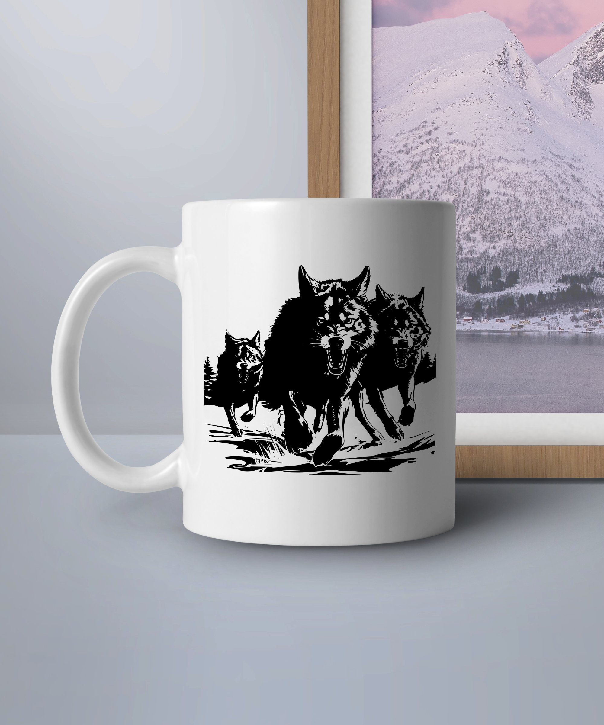 CHARGING WOLF PACK Svg, Hunting Wolf Pack Svg Files for Cricut, Alpha ...