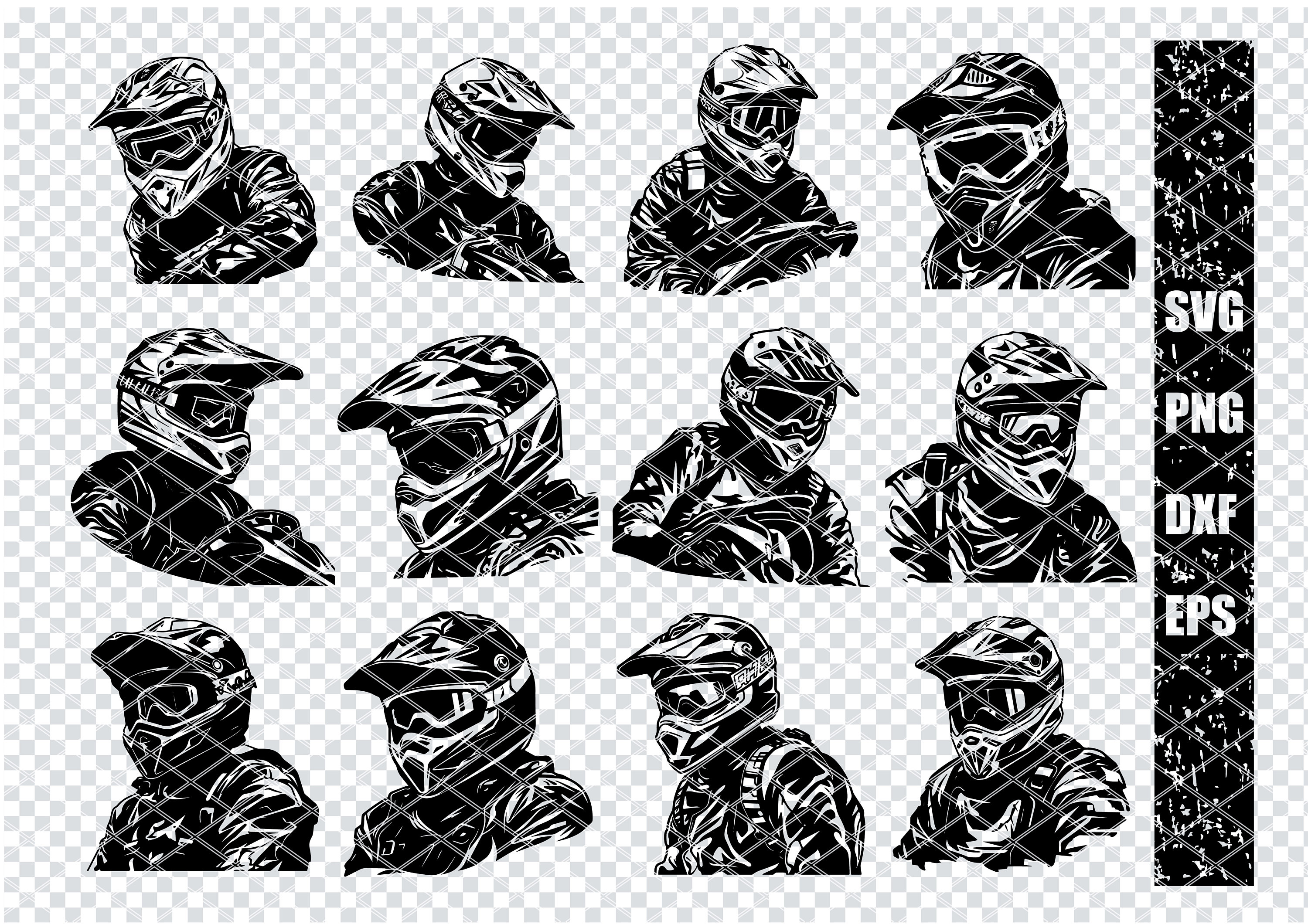 DIRT BIKE HELMET Svg, Motocross Helmet Svg Files for Cricut, Enduro ...