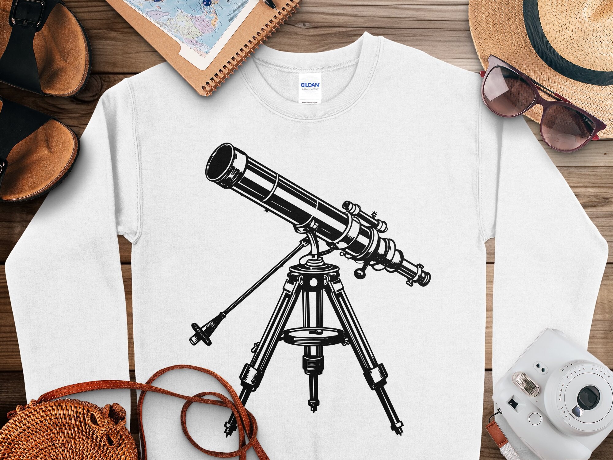 OLD TELESCOPE SVG, Stargazing Telescope Svg Files for Cricut, Skywatch ...