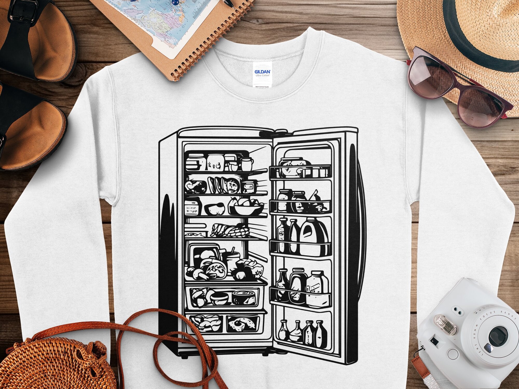 FRIDGE FOOD SVG, Refrigerator Svg Files for Cricut, Fridge Freezer ...