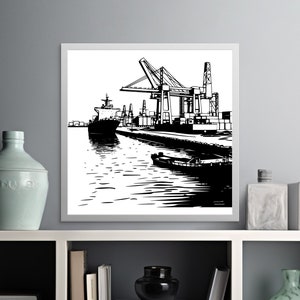 HARBOR DOCK SVG, Harbor Port Svg Files for Cricut, Coastal Seaport ...