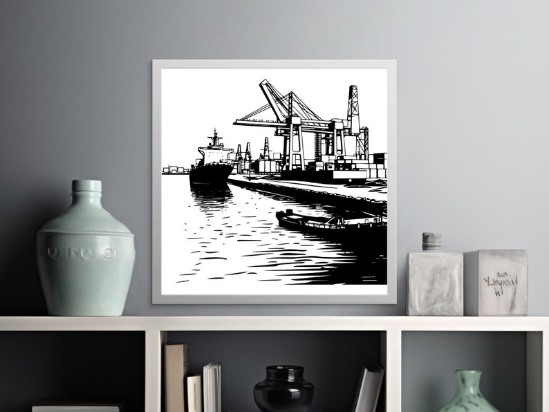 HARBOR DOCK SVG, Harbor Port Svg Files for Cricut, Coastal Seaport ...