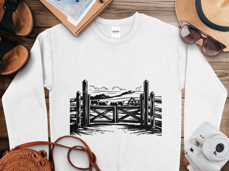 RANCH GATE ENTRANCE Svg, Farm Gate Entrance Svg Files for Cricut, Ranch ...