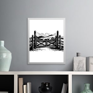 RANCH GATE ENTRANCE Svg, Farm Gate Entrance Svg Files for Cricut, Ranch ...