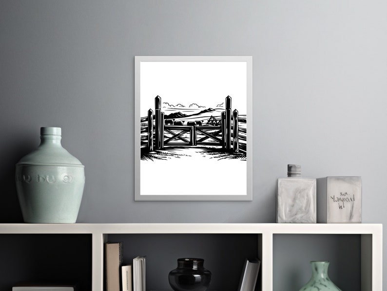 RANCH GATE ENTRANCE Svg, Farm Gate Entrance Svg Files for Cricut, Ranch ...