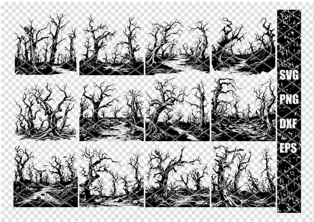 DEAD ROTTEN TREES Svg, Wildfire Rotten Trees Svg Files for Cricut ...
