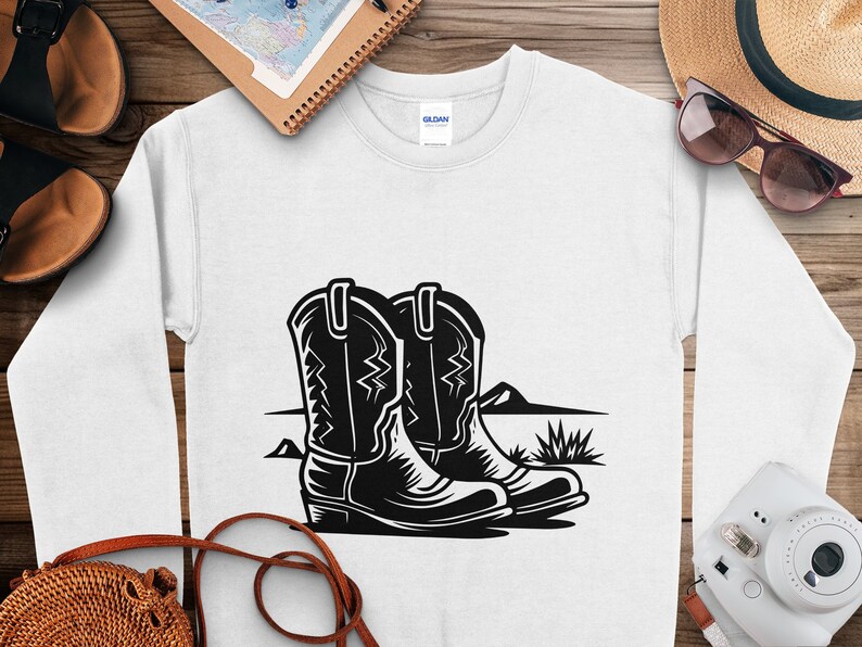 COWBOY BOOTS SVG, Cowboy Boots Svg Files for Cricut, Western Boots ...