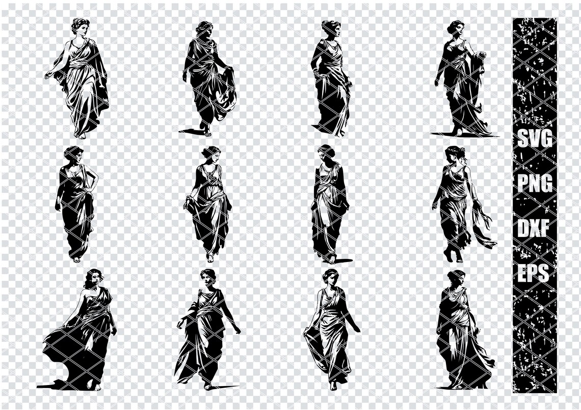 ANCIENT ROMAN WOMAN Svg, Roman Woman Svg Files for Cricut, Noble ...