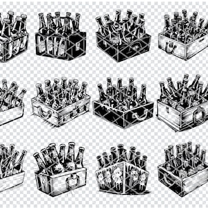 BEER CASE BOX Svg, Beer Crate Svg Files for Cricut, Beer Case Clipart ...