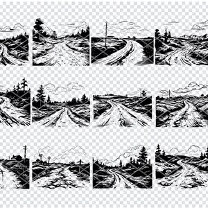 UNPAVED ROUGH ROAD Svg, Dirt Country Road Svg Files for Cricut, Rustic ...