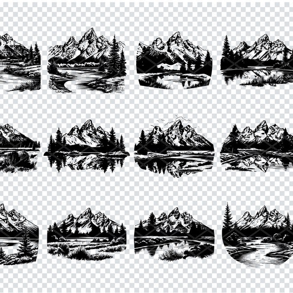 Grand Teton National Park Svg - Etsy