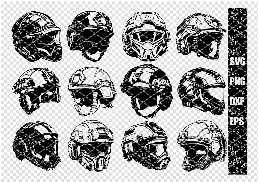 TACTICAL MILITARY HELMET Svg, Military Headgear Svg Files for Cricut ...