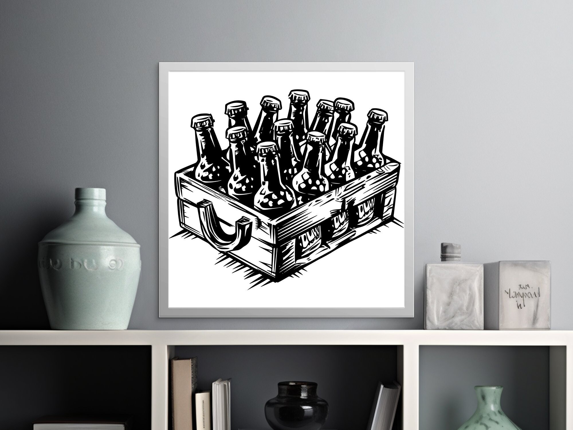 BEER CASE BOX Svg, Beer Crate Svg Files for Cricut, Beer Case Clipart ...