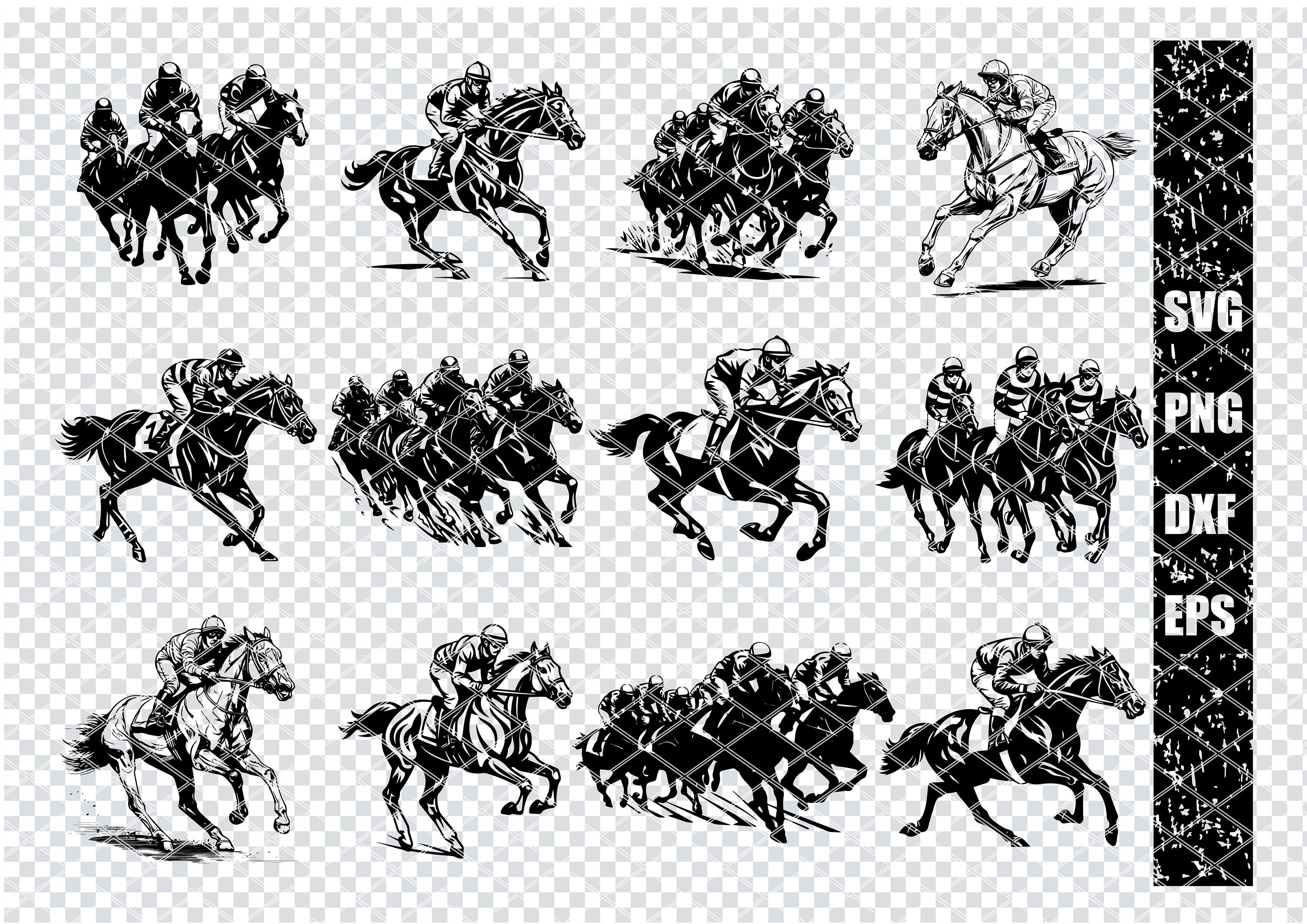 HORSE RACING SVG, Horse Jockey Svg Files for Cricut, Horse Riding ...