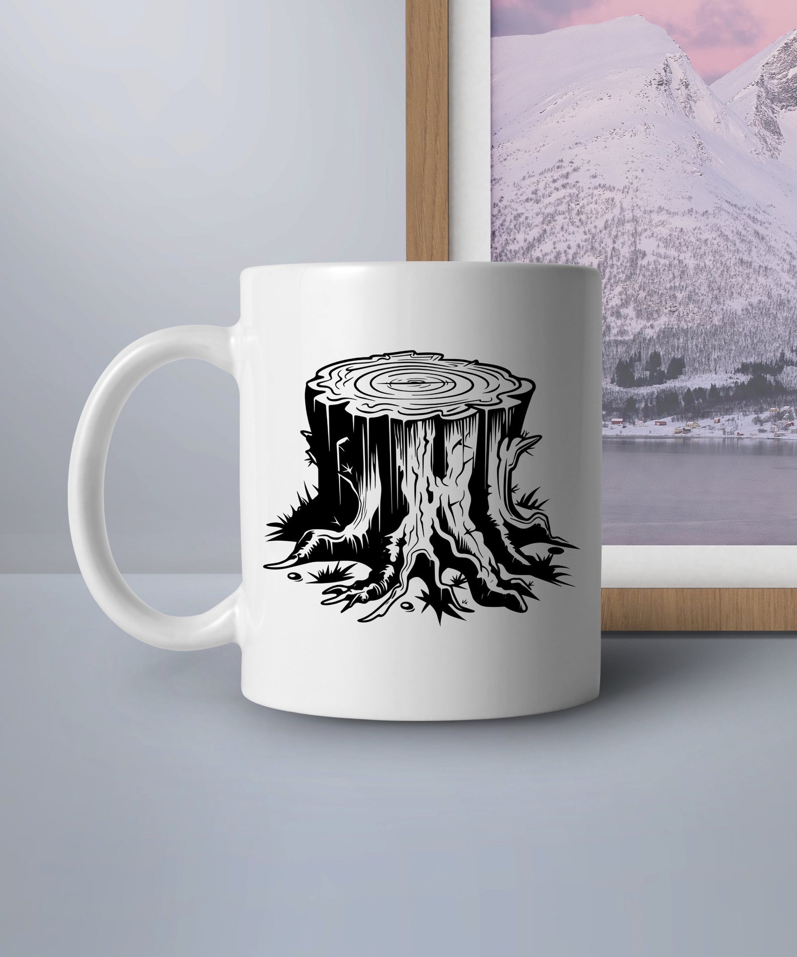 TREE STUMP SVG, Tree Stump Trunk Svg Files for Cricut, Timber Stump ...