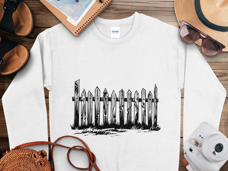 TIMBER FENCE SVG, Wooden Timber Fence Svg Files for Cricut, Picket ...