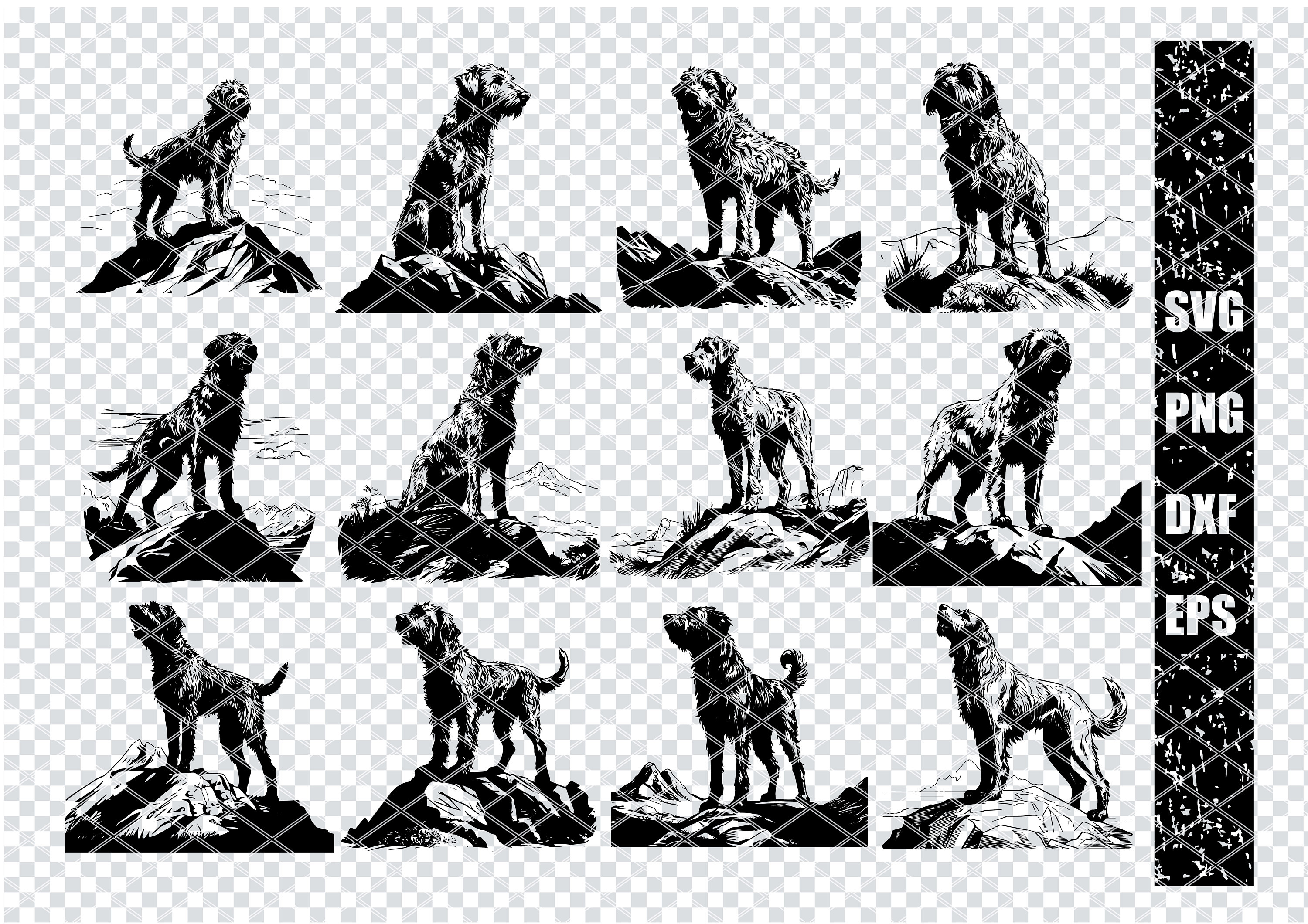 IRISH WOLFHOUND DOG Svg, Irish Giant Dog Svg Files for Cricut, Celtic ...