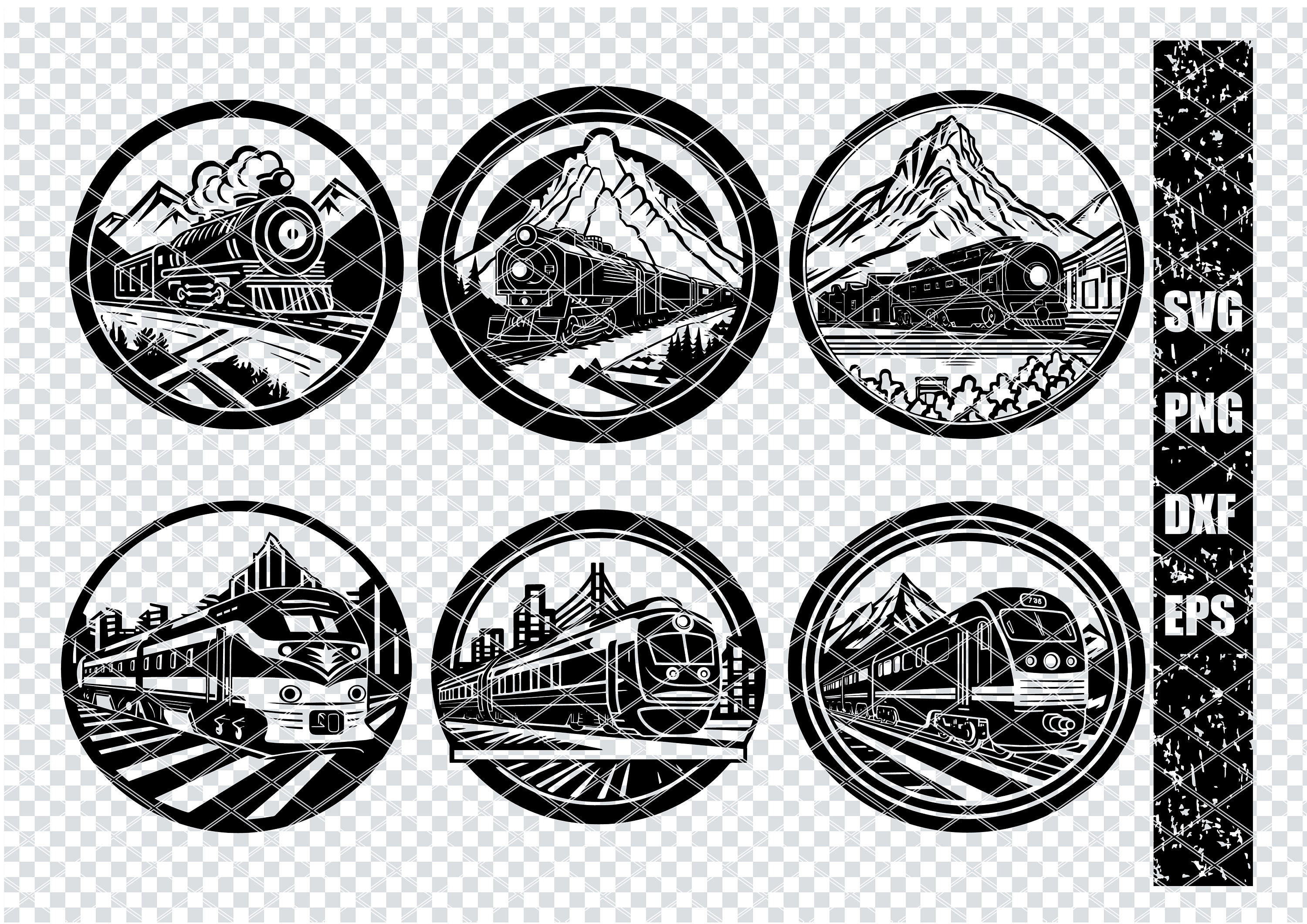 STEAM TRAIN SVG, Modern Train, Train Svg Cut File for Cricut, Steam ...