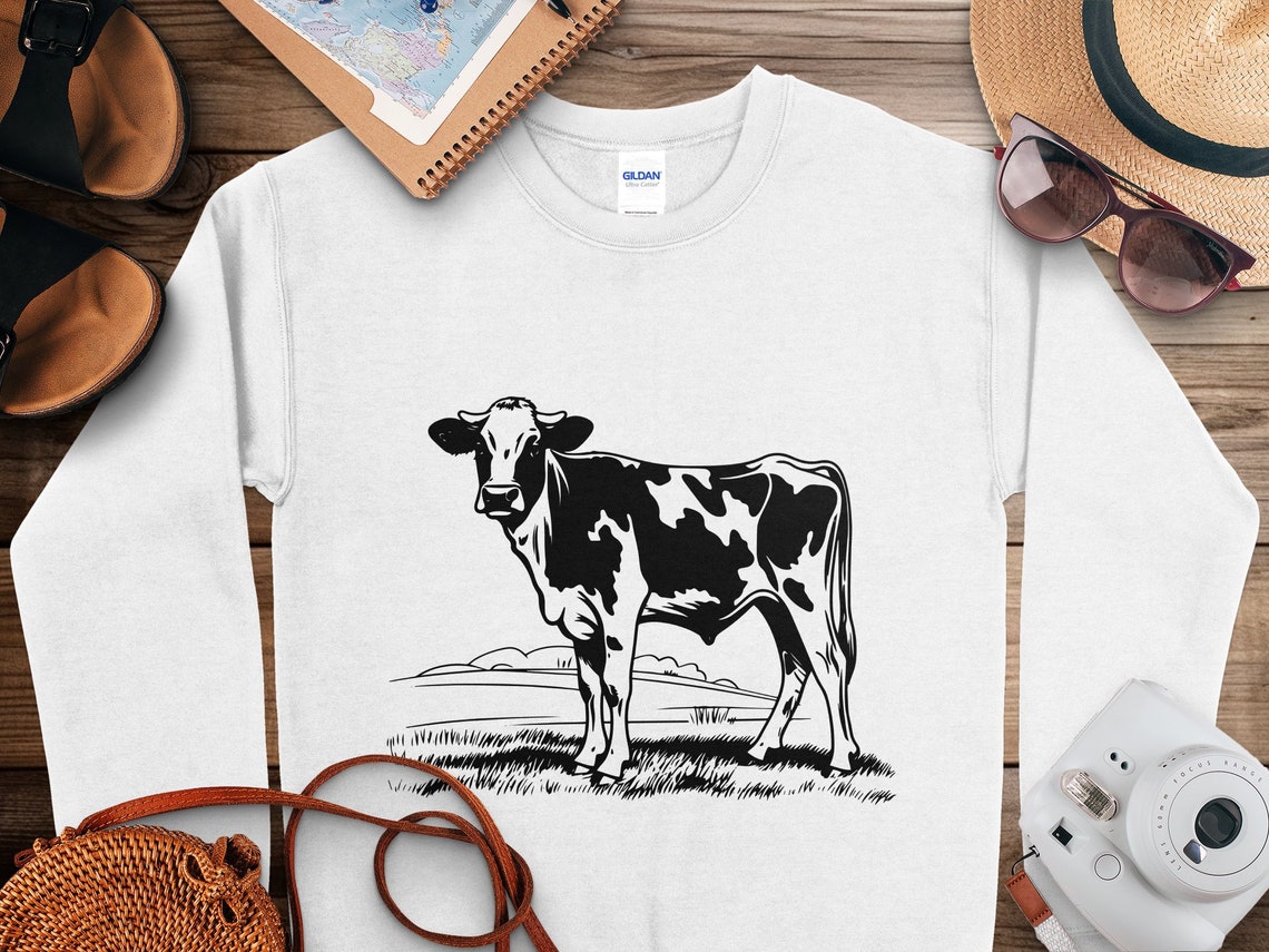 HOLSTEIN DAIRY COW Svg, Holstein Cattle Svg Files for Cricut, Holstein ...