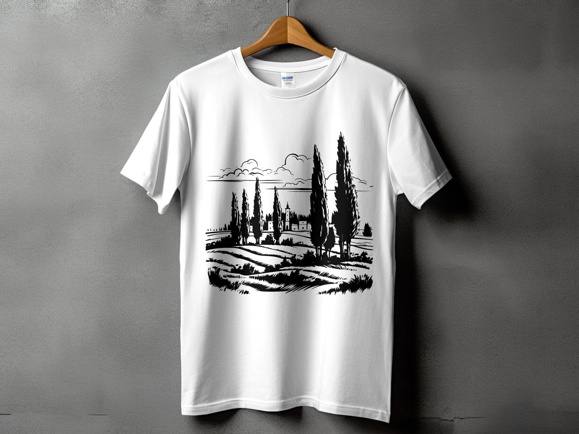 ITALIAN CYPRESS TREE Svg, Tuscany Pine Svg Files for Cricut, Italian ...