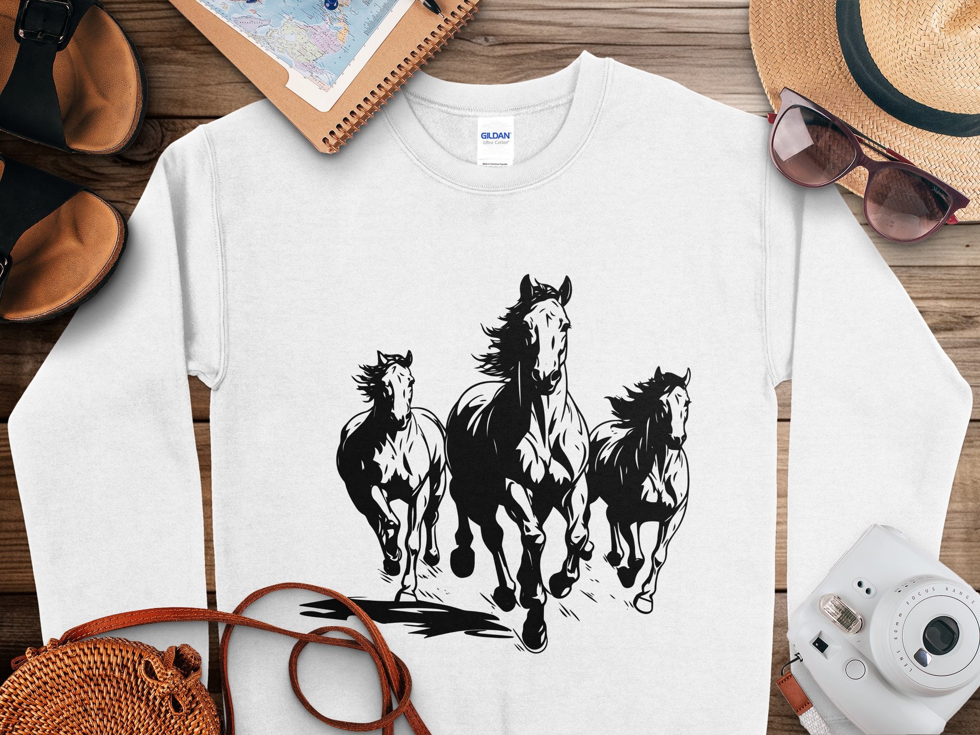 RUNNING HORSE CHARGE Svg, Horse Gallop Svg Files for Cricut, Horse ...