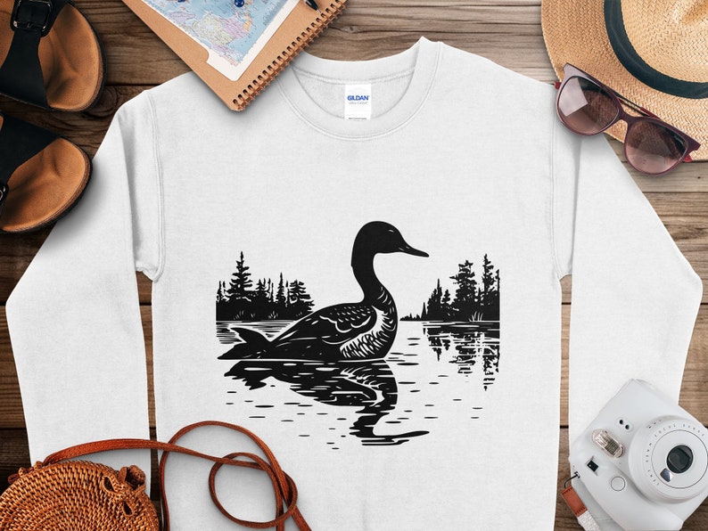 COMMON LOON SVG, Lake Loon Svg Files for Cricut, Common Loon Clipart ...