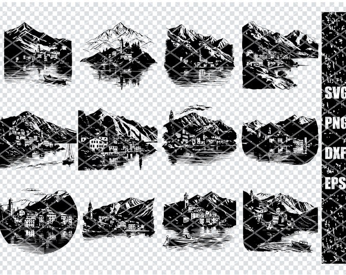 Lake Como Svg, Lake Como Outline Png, Lago Di Como Outline Svg, Lake ...