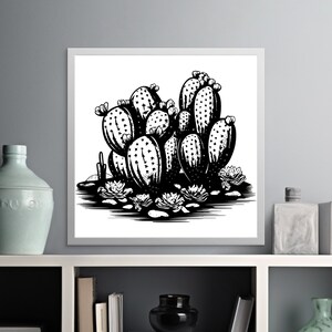 SAGUARO PRICKLY Pear CACTUS Svg, Barrel Cactus Svg Files for Cricut ...