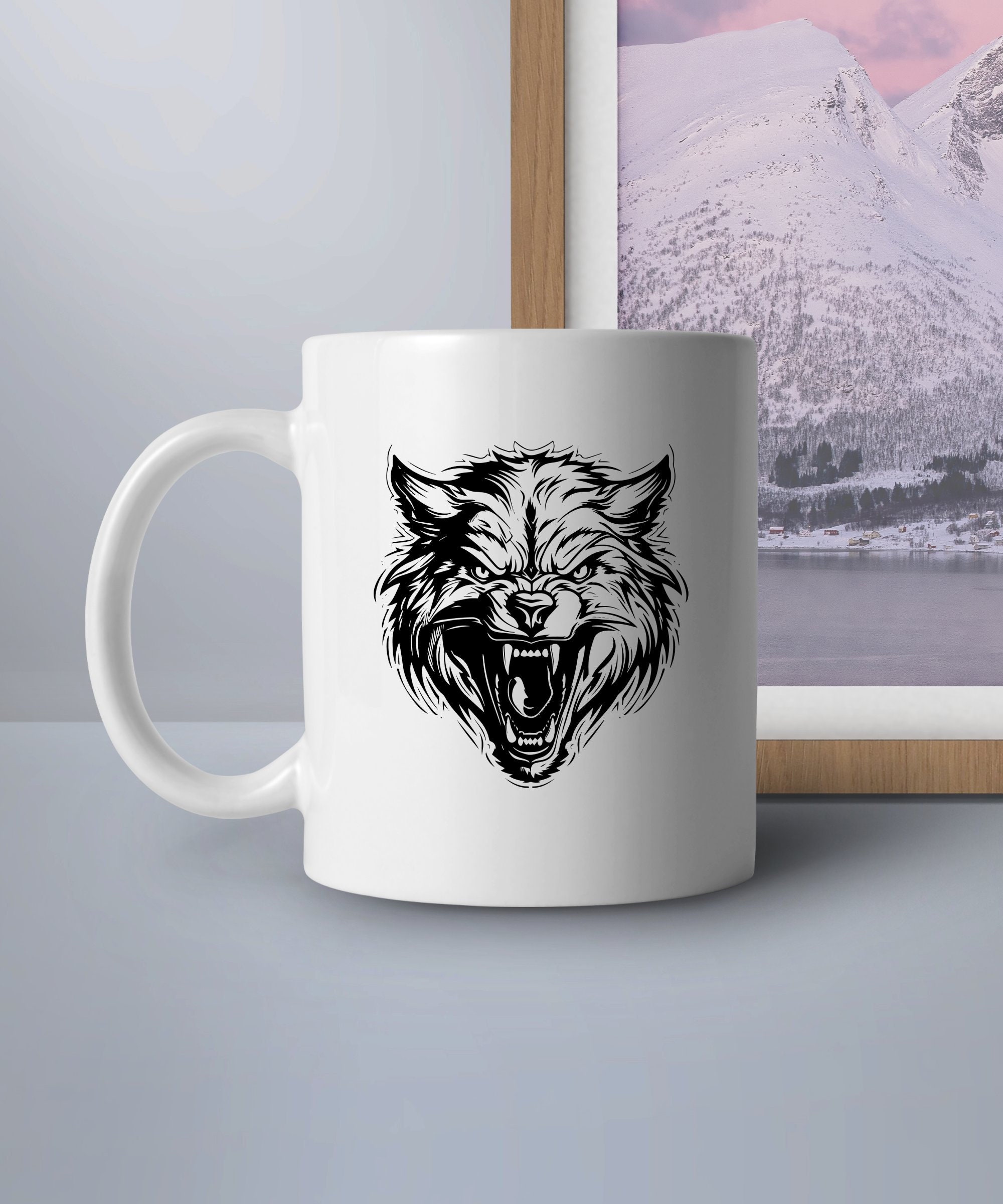 ANGRY WOLF HEAD Svg, Wolf Head Svg, Wolf Clipart, Wolf Head Svg Cut ...